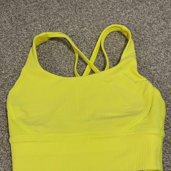 lululemon athletica | Intimates & Sleepwear | Bright Yellow Ribbed Tank ...
